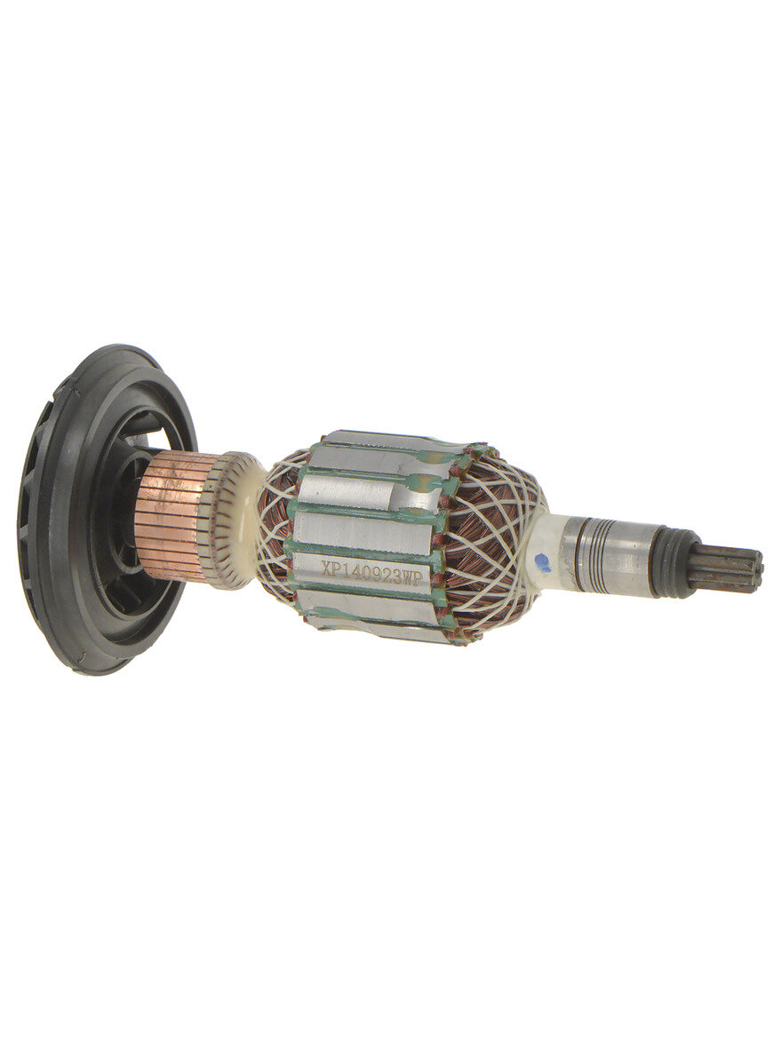 Ротор (Якорь) (L-206 мм, D-56.5 мм, 7 зубов, прямо) для молотка отбойного ИНТЕРСКОЛ М-18/1500ЭВ