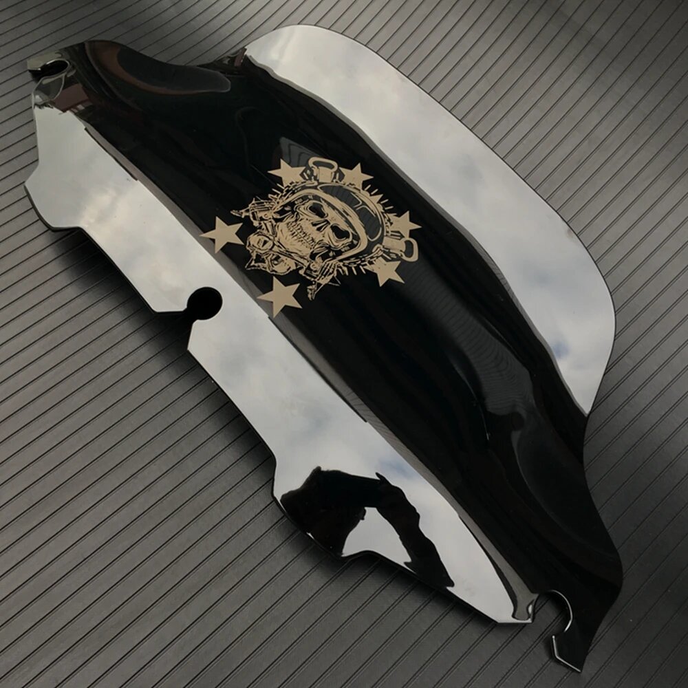 Лобовое стекло 5 дюймов/6 дюймов/8 дюймов для 96-13 Harley FLHT FLHTC FLHX Touring 1996-2013 1997 1998 1999 2000 2001 2002 2003 2004, Черный