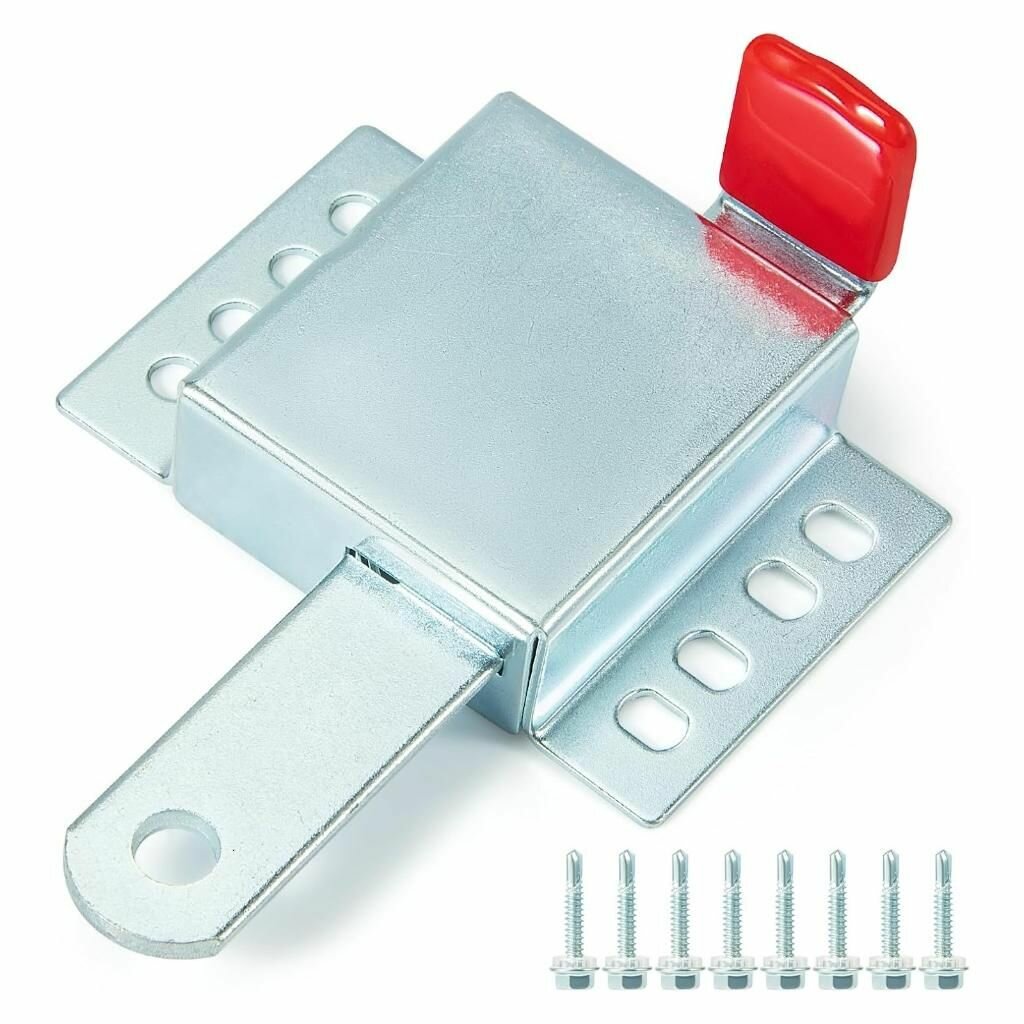 Гаражный замок повышенной прочности, с откидным засовом, с ручным управлением, Стальная конструкция