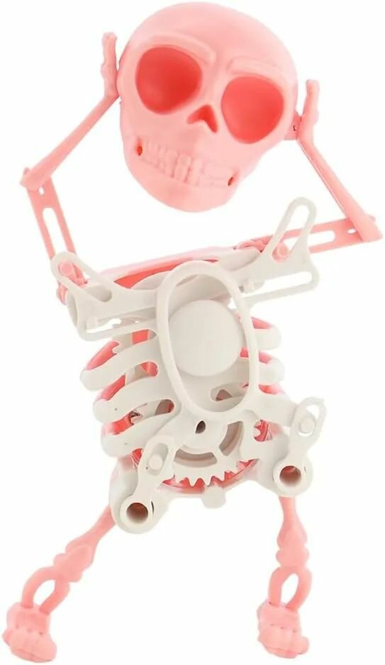 Детская заводная игрушка танцующий скелет, новинка 3D декор для Хэллоуина, забавный подарок