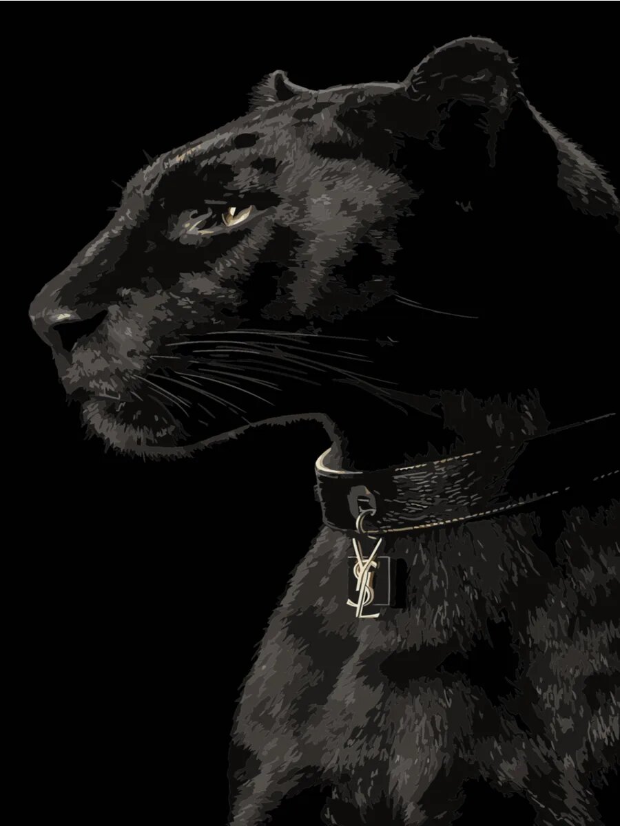 Картина по номерам пантера