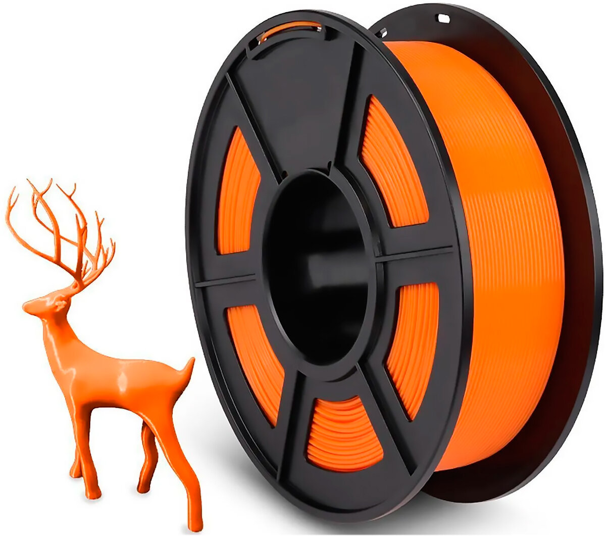 Филамент NV Print PLA Orange для 3D печати диаметр 1.75мм длина 330 метров масса 1 кг
