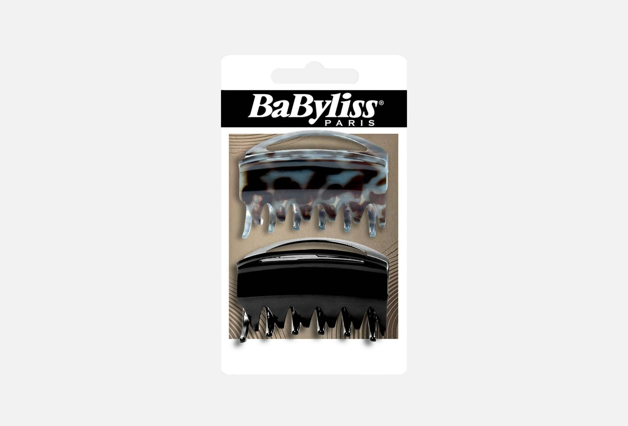 Набор крабиков для волос BABYLISS ACCESSORIES черный & голубой