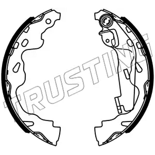 TRUSTING 253.731 колодки барабанные задние\ VW fox 14 / Golf (Гольф) 03