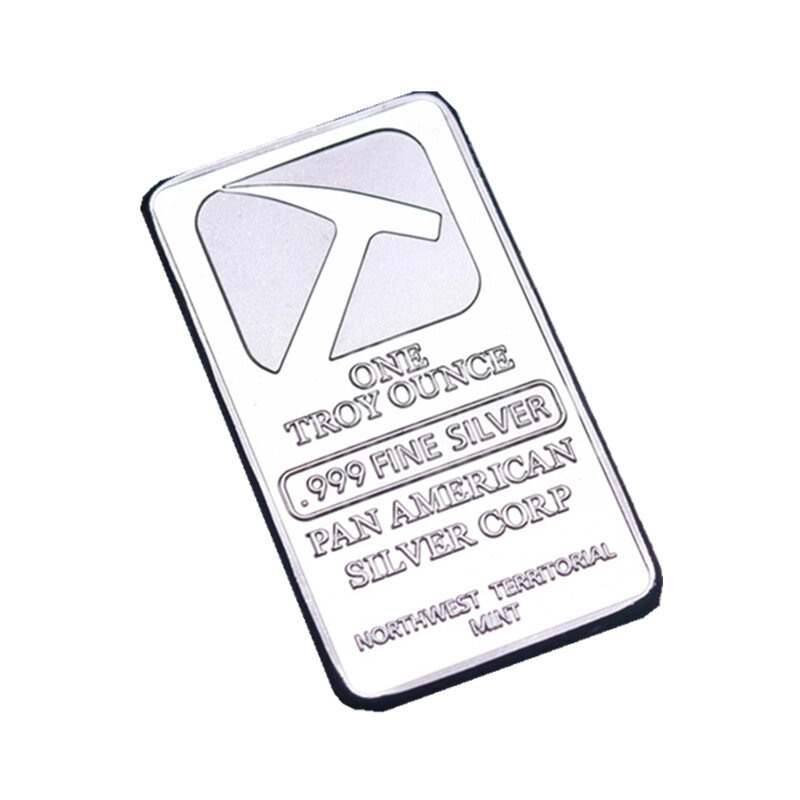 Серебряный слиток PAN AMERICAN весом в 1 унцию — памятная монета, посеребрение 999 пробы, исторический дизайн, коллекционный металл, ограниченный тираж