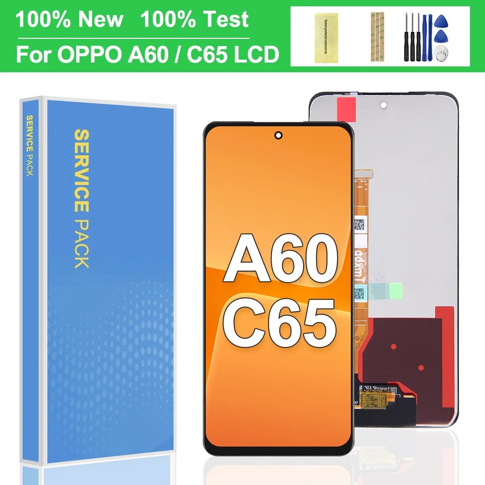 Дисплей Realme C65 4G/5G RMX3910 Oppo A60 CPH2631, черный