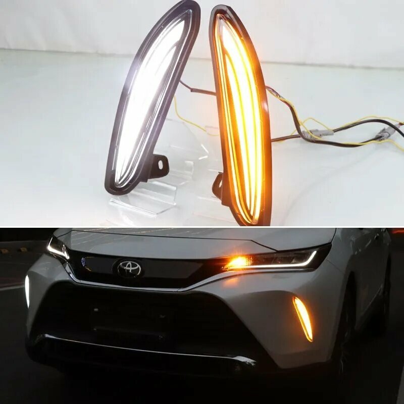Фары автомобильные, Огни дневные ходовые, 2 шт, арт. Toyota Harrier XU80 2020-2024