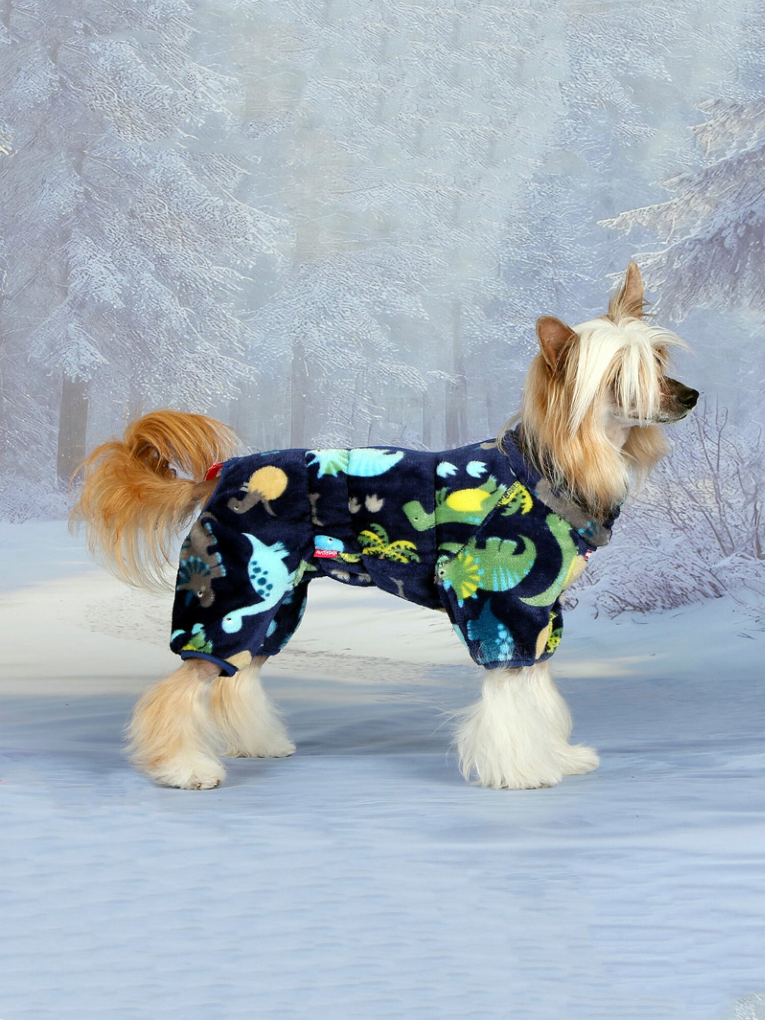 Плюшевый комбинезон для собак мальчиков (мелкие и средние породы)