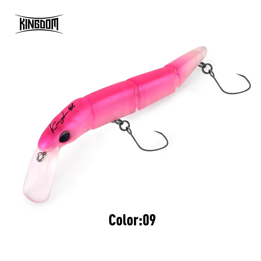 KINGDOM Воблер Minnow 75 мм, Розовый, 5517-09