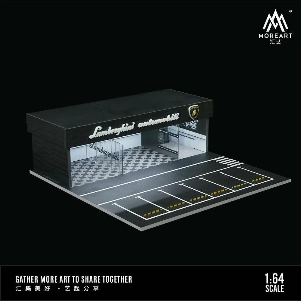 Moreart Сцена 1:64 Модель освещения тюнинг-ателье Lamborghini Porsche