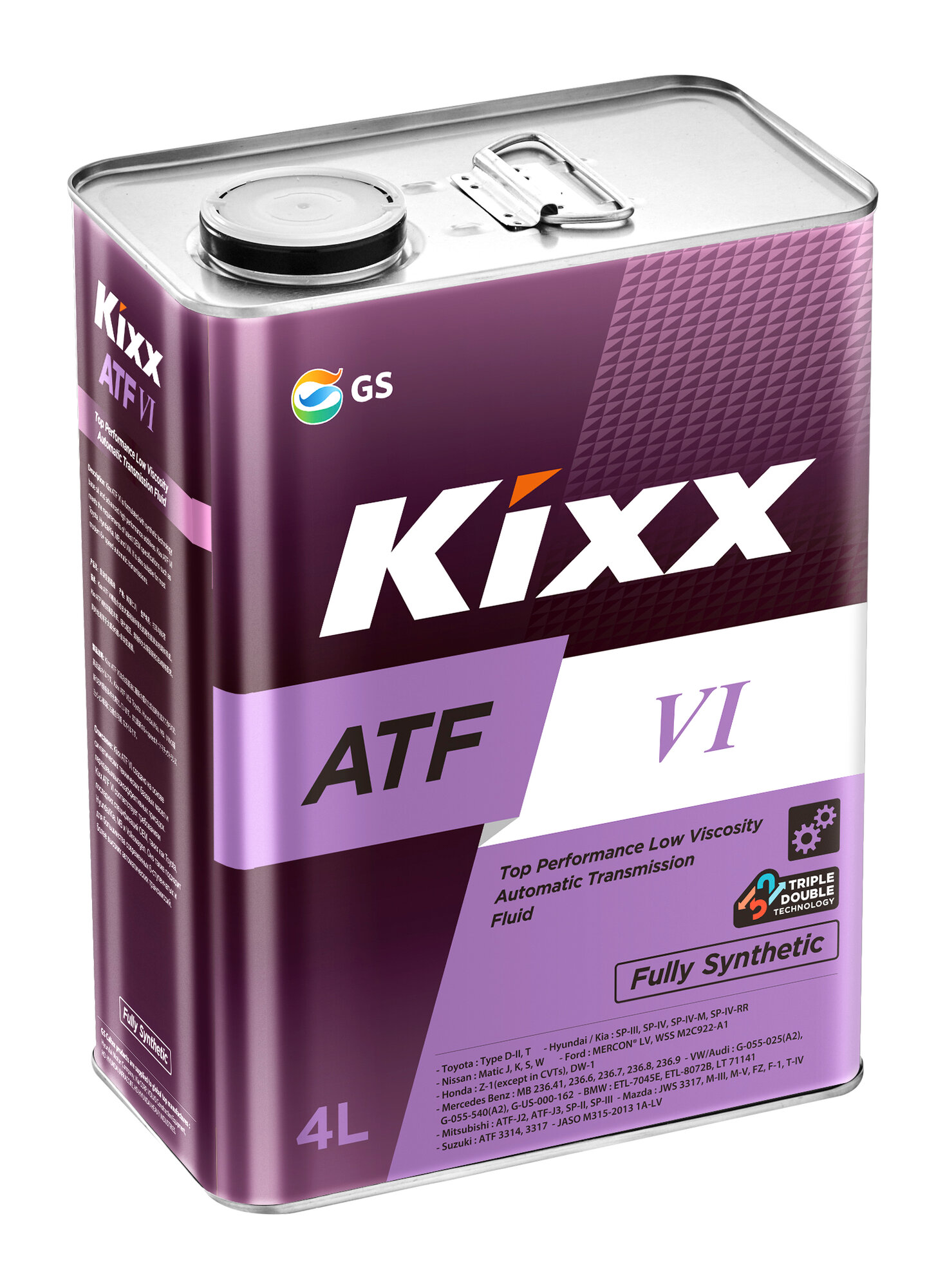 Масло трансмиссионное Kixx "ATF" VI - 4 литра, синтетическое.