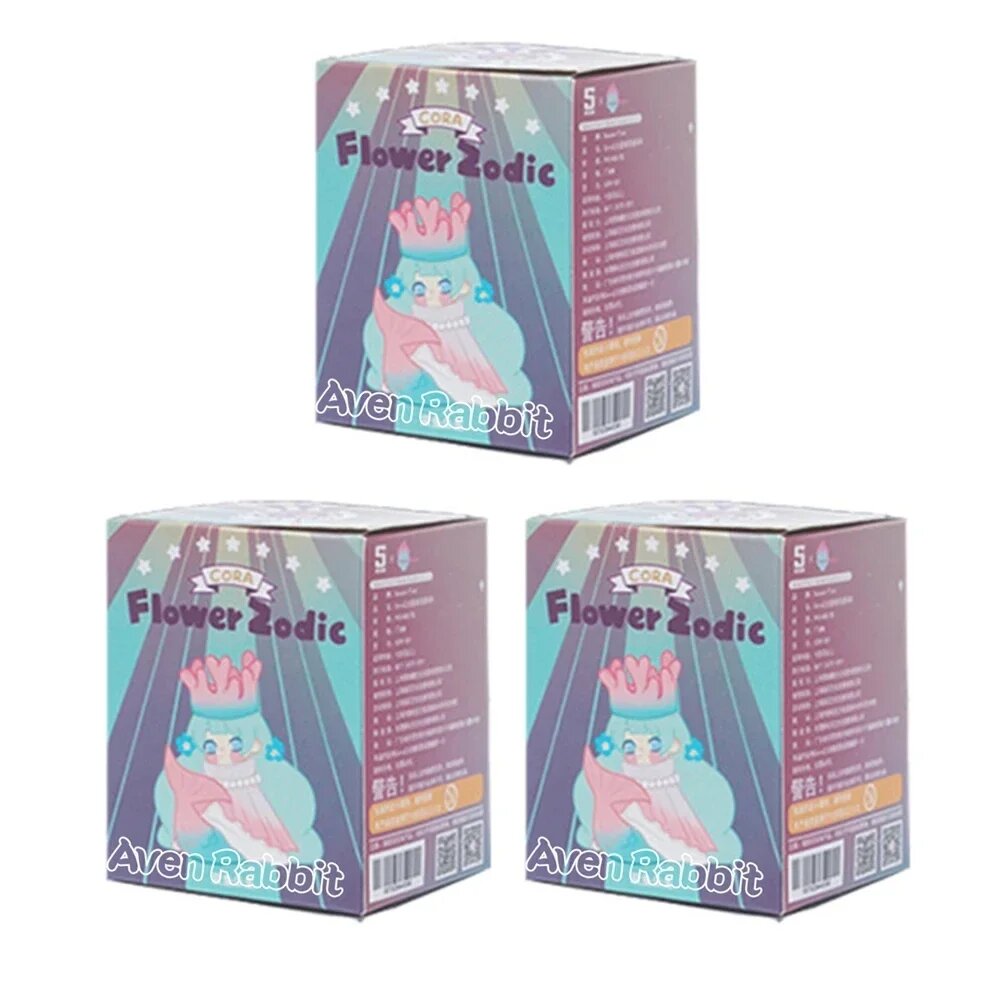 Фигурки-сюрпризы Aven Rabbit Princess Flower Zodiac 3 Blind Boxes