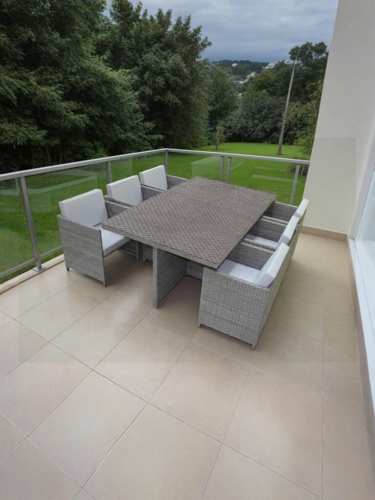 Комплект из искусственного ротанга Кембридж-6, цвет серый, 6 персон