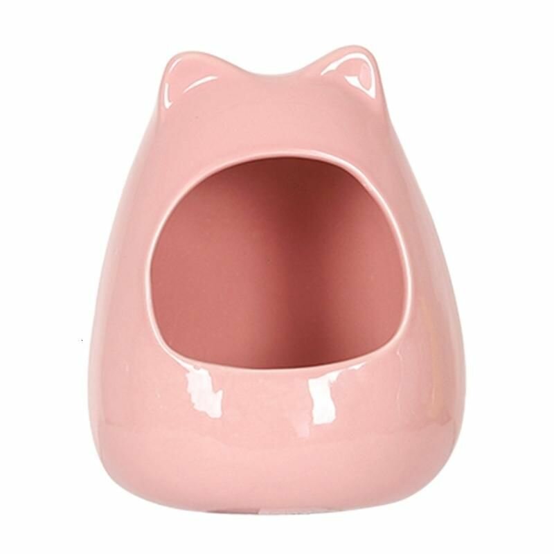 Керамический домик для хомяка, Розовый