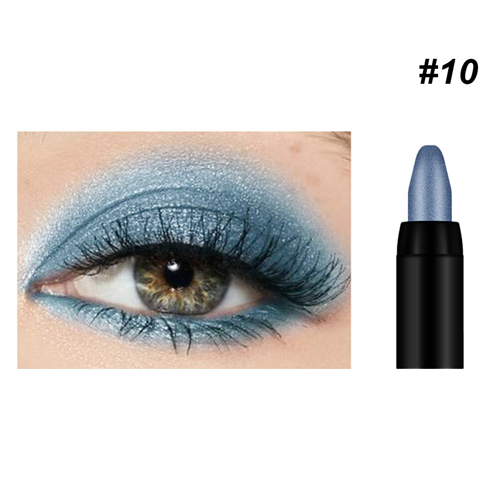 16 цветных водостойких карандашей для глаз с блестками: для век и слизистых, стойкие тени-хайлайтеры