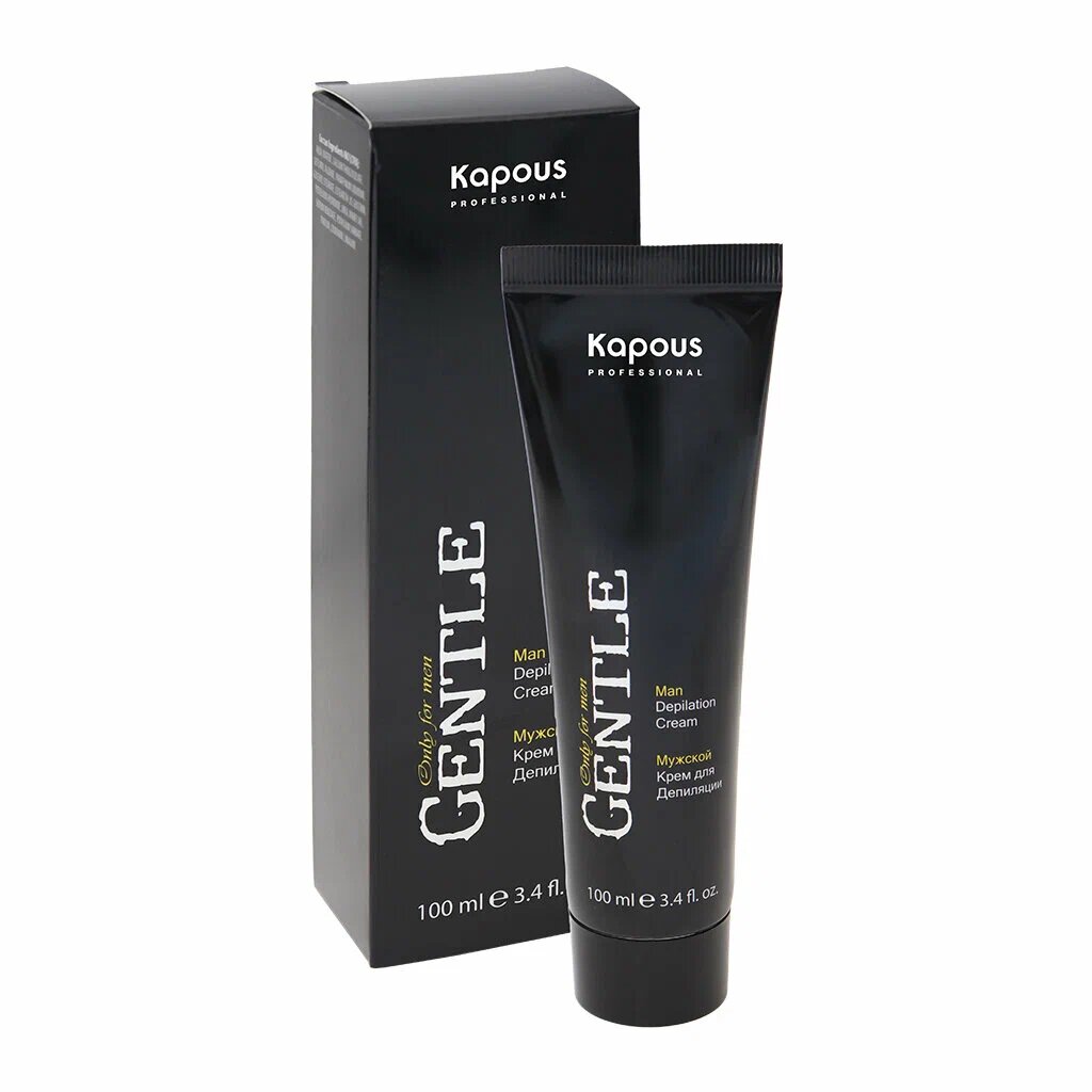 Крем для депиляции мужской Kapous Gentlemen, для сухой кожи, лопатка в комплекте, 100мл