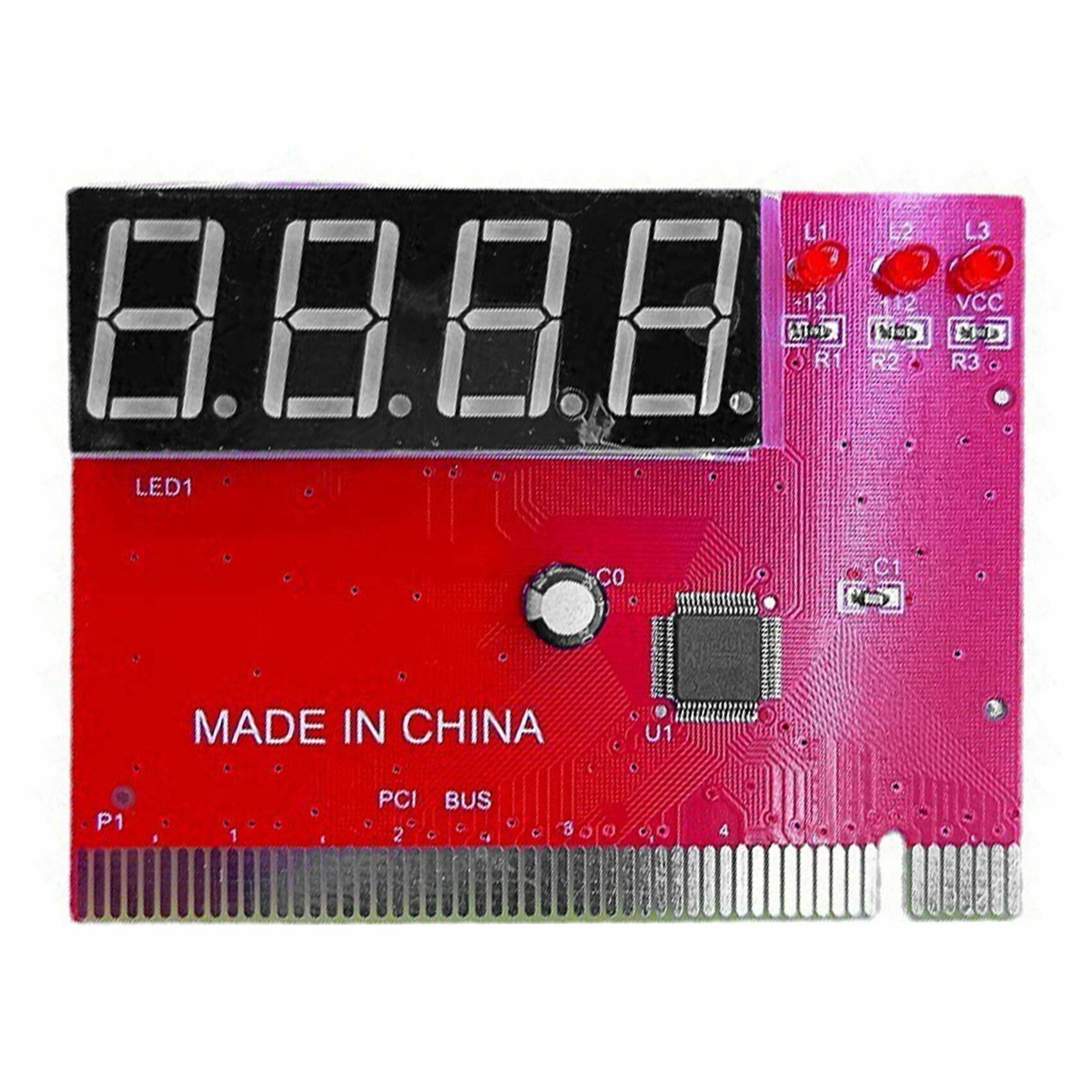 (Q R ) Компьютер PCI тестовая карта материнская плата светодиодный 4-значный диагностический тестер отладочная анализатор ПК
