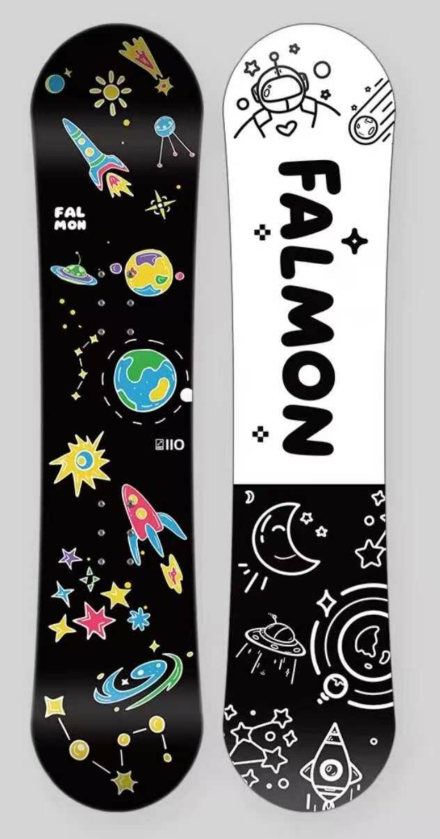 Сноуборд сноуборд детские лыжи сноуборд для мальчиков и девочек Длина доски 120 см（космический）