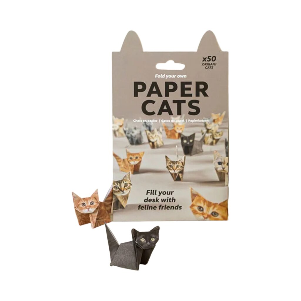 1 Складное Животное Оригами своими руками-Кошка