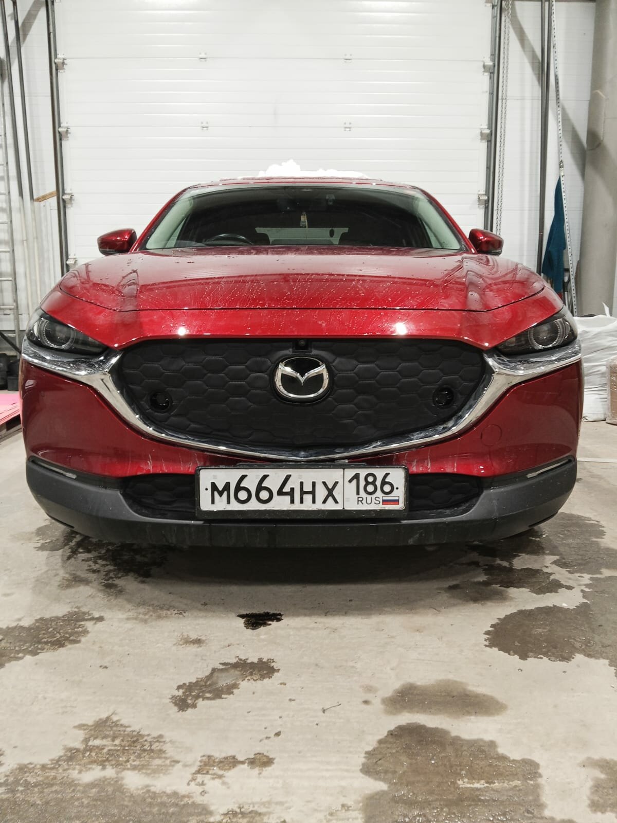 Утеплитель радиатора с камерой и парктрониками (только правый руль) для Mazda Мазда CX-30 2019- по наст. время