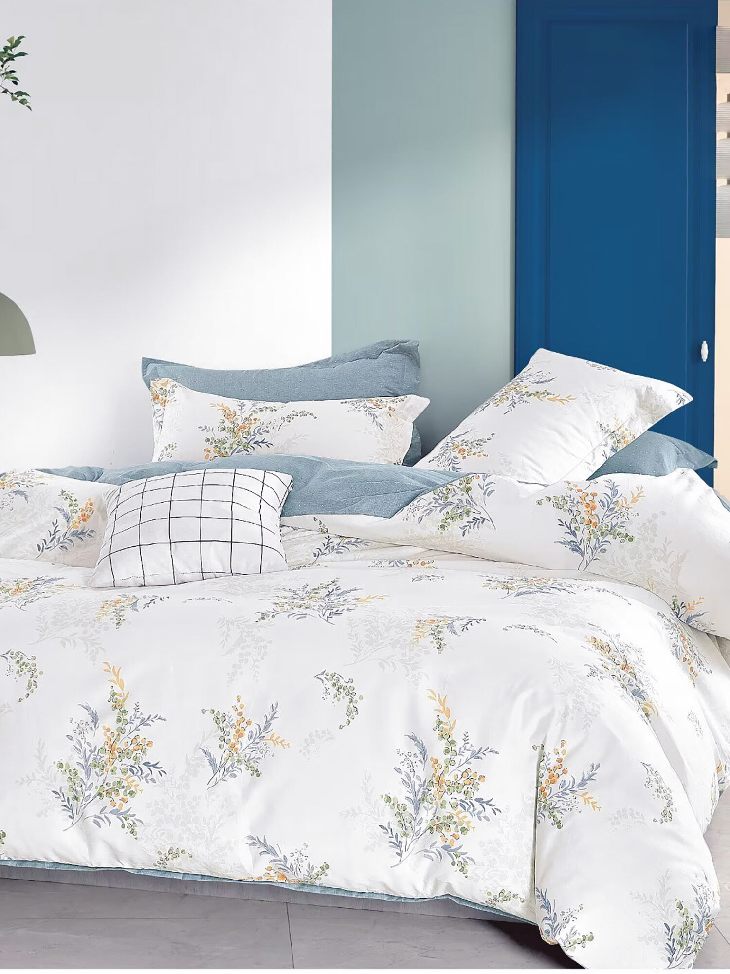 Пододеяльник из сатина PS-490 Elin (белый), Пододеяльник 180x215