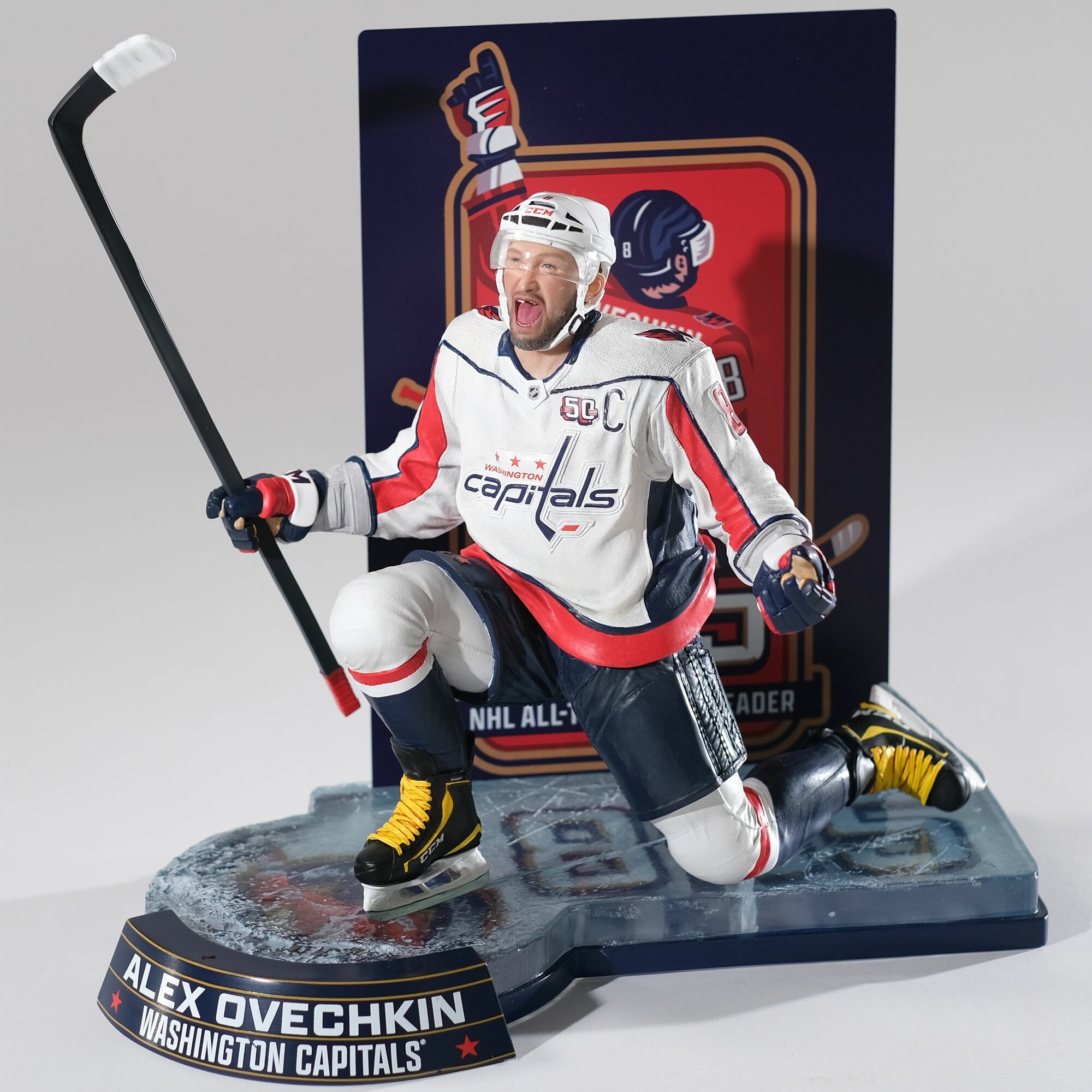 Фигурка McFarlane. NHL: Alex Ovechkin (Washington Capitals) All Time Goals Leader 1/6 28см (Limited Edition)