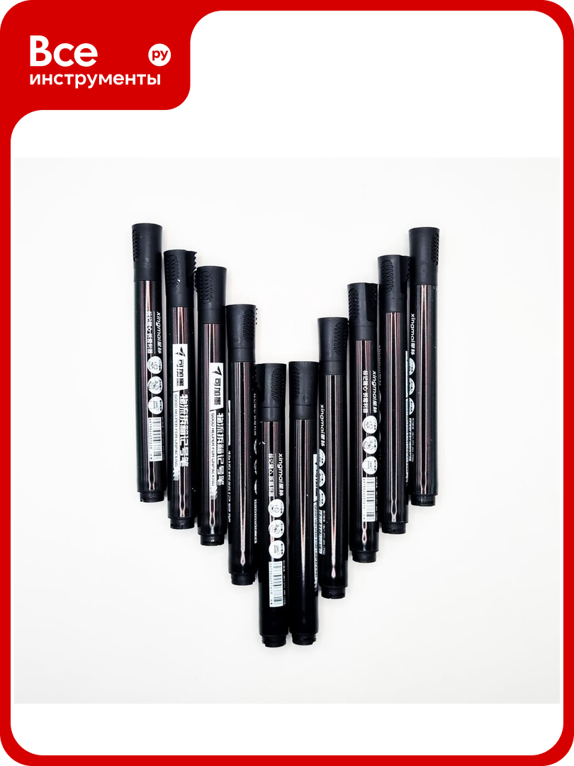 Маркер строительный черный APIX 63966