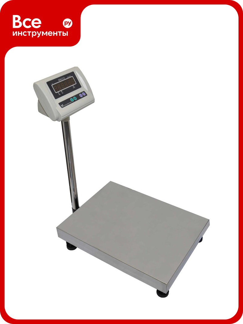 Весы электронные мехэлектрон-м ВЭТ-150-20/50-2С-ДБ (450*600)
