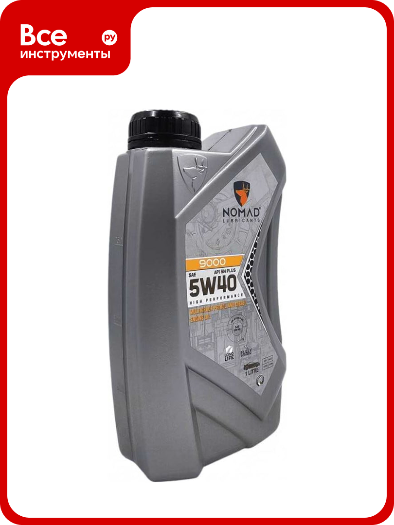 Масло моторное синтетическое для легковых а/м Nomad NOVO 9000 SAE 5W40 API SN 1л 31846