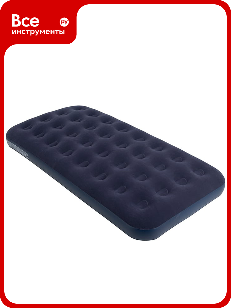 Матрас надувной полуторный Avenli Twin, водонепроницаемый, флокированное покрытие, изготовлен из ПВХ, синий