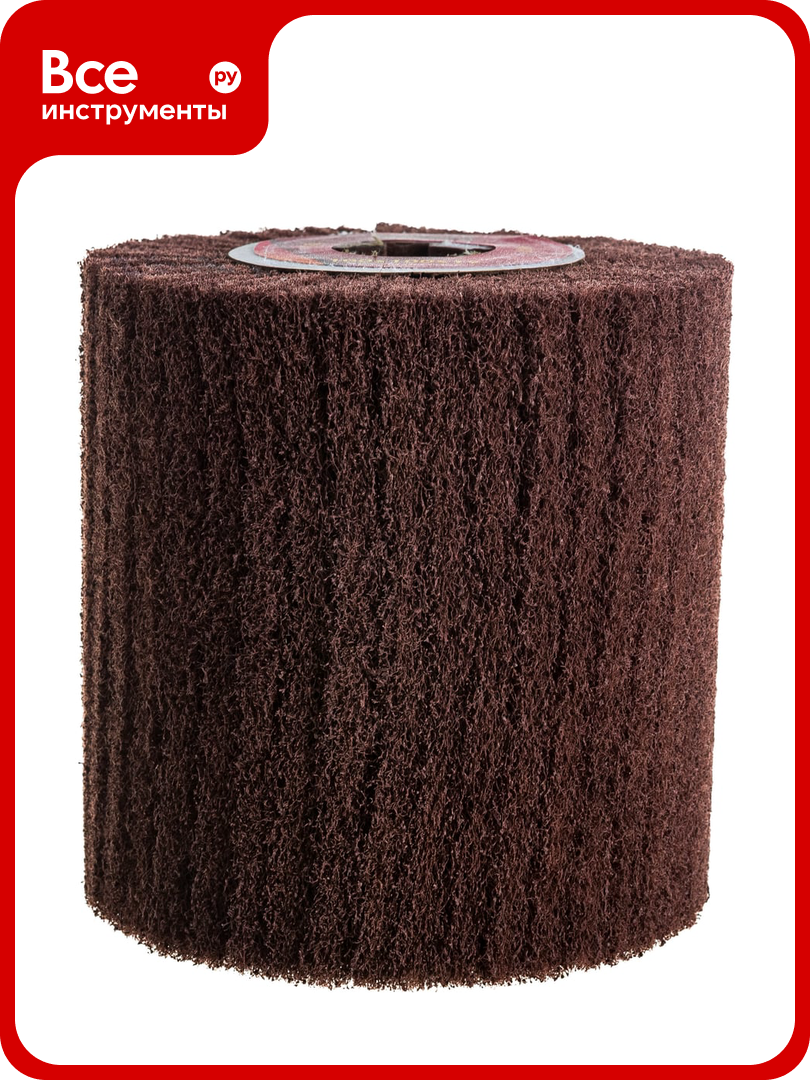 Барабан шлифовальный лепестковый из нетканного полотна (100x100x19 мм; ступица со шлицами; Fine 180) MESSER 11-56-180