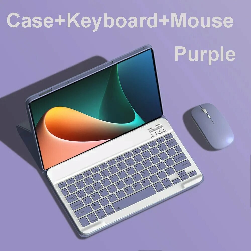 Чехол для планшета Xiaomi Mi Pad 5/5 Pro 11 дюймов со съемной Bluetooth-русской клавиатурой и мышью.