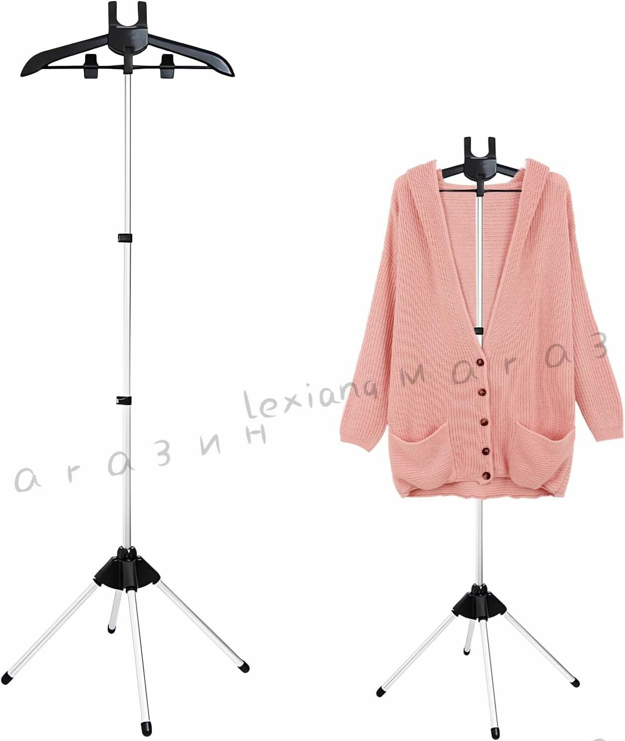 Стойка Для Отпаривателя Одежды С Встроенной Гладильной Доской Устойчивое Основание Складная Для Экономии Пространства 160.00X46.00X40.00Cm