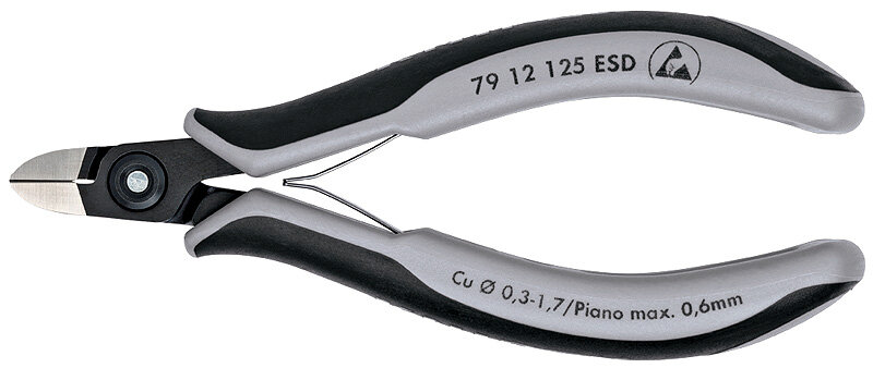 Прецизионные кусачки боковые KNIPEX KN-7912125ESD