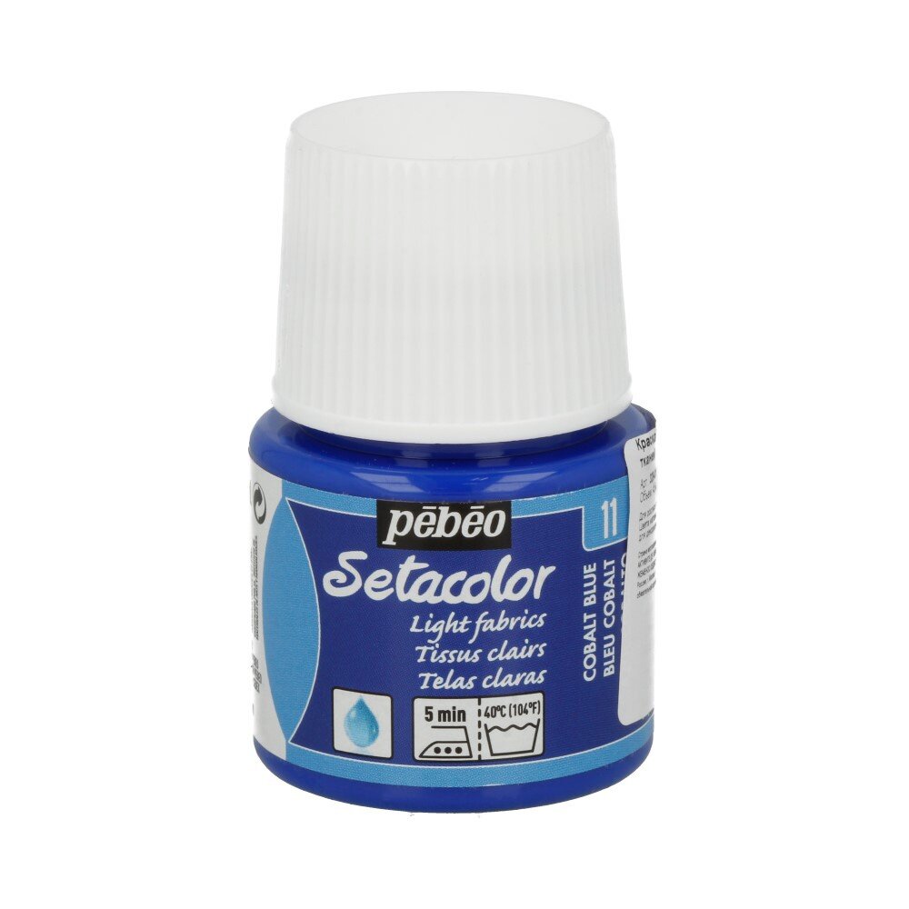 Краска Pebeo для светлых тканей, Setacolor, 45 мл, кобальт синий