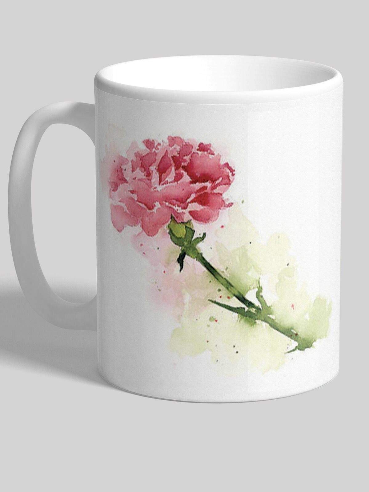 Кружка cooperative.moscow " Гвоздика цветок " (кружка с Гвоздикой , Гвоздика , кружка с цветком, кружка Гвоздика , подарок с любовью, кружка с цветами, цветы, цветок) , 330 мл, 1 шт