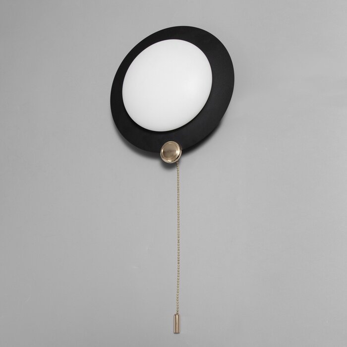 Бра «Планета» LED 3000К-6000К черный 23.5×23.5×12 см