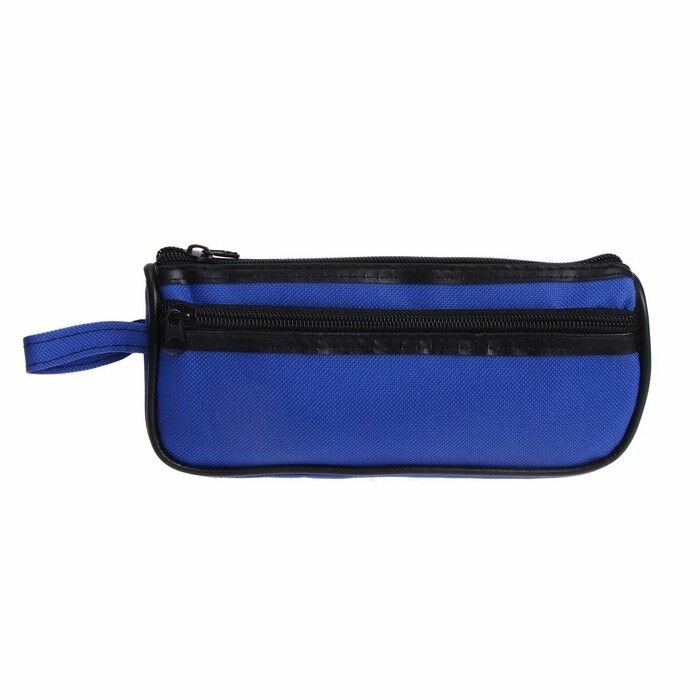 Пенал-косметичка "Классика" на молнии, школьный чехол без наполнения, 2 отделения, органайзер для карандашей и ручек