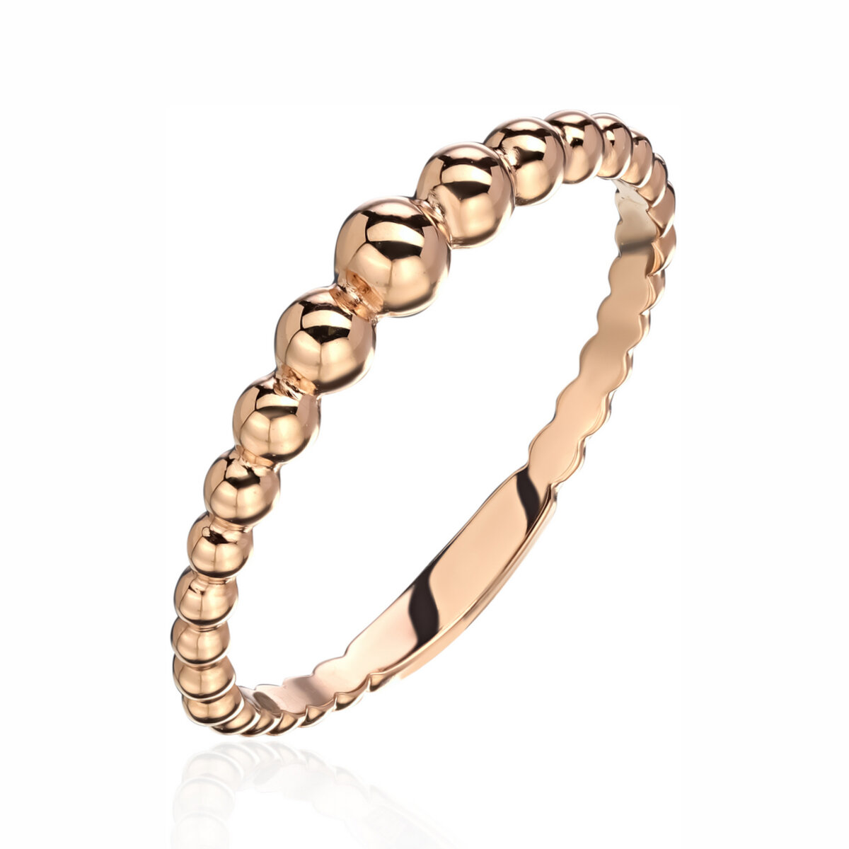 Кольцо, красное золото, 585 проба