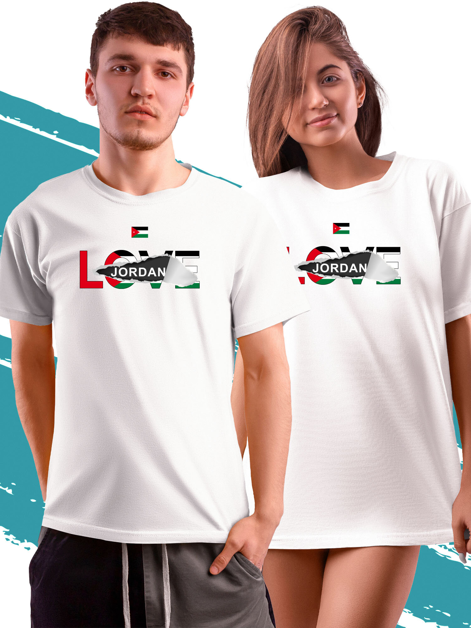 Футболка флаг Иордании Jordan