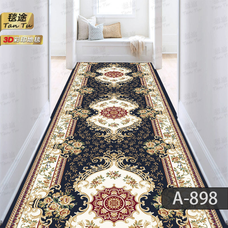 Коврик для пола в отеле, 3D-коврик, который можно разрезать, для входа, коридора, прихожей, лестницы, длинная полоса коврового покрытия для отелей.