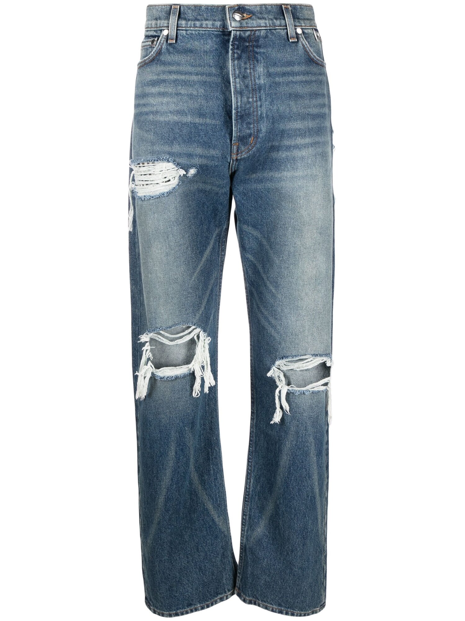 Джинсы Boxer distressed straight-leg jeans 