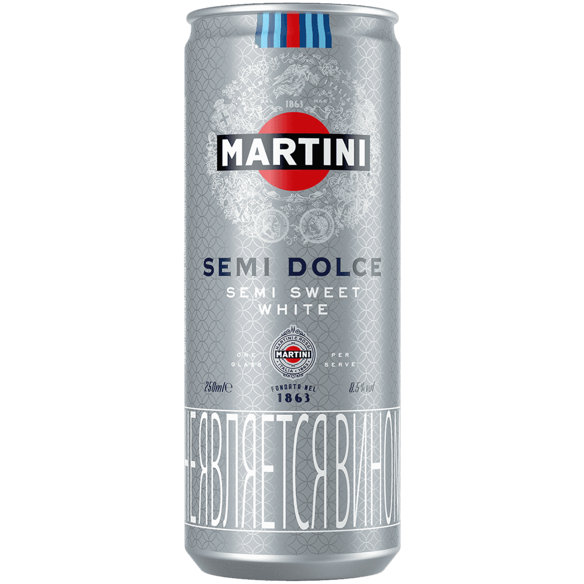 Напиток винный игристый "Martini" Semi Dolce, белый, полусладкий, 0,25 л