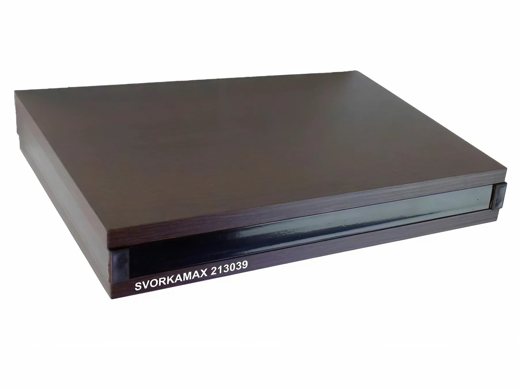 Полка скрытого крепления GARROSS "SIBERIA 213039", с тайником,1полка 30х40 см, выс 6 см, каркас чёрный, цвет полок венге