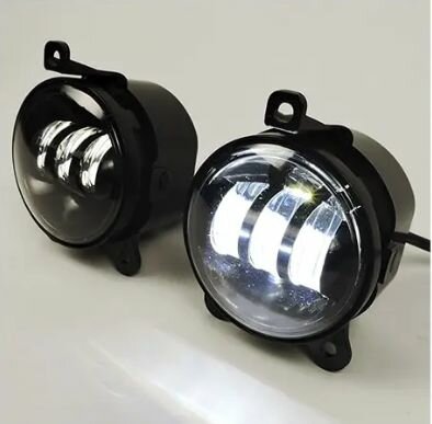 Противотуманные фары автомобильные светодиодные (2ШТ) ГАЗель, Соболь, Бизнес, LADA Лада PRIORA Приора, Niva Нива