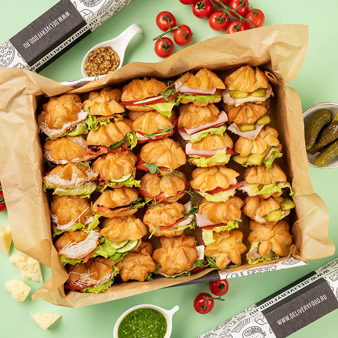 Фудбокс премиум #20 Профитроли-сендвичи