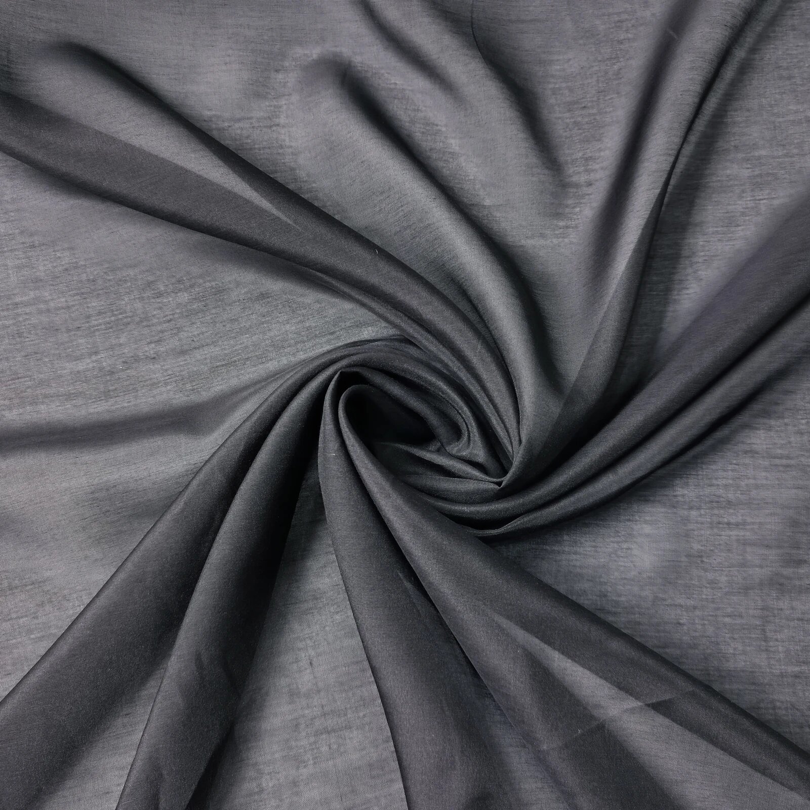 Серая шелковая ткань шифон 2Meters X 1.4Meter, 26 black
