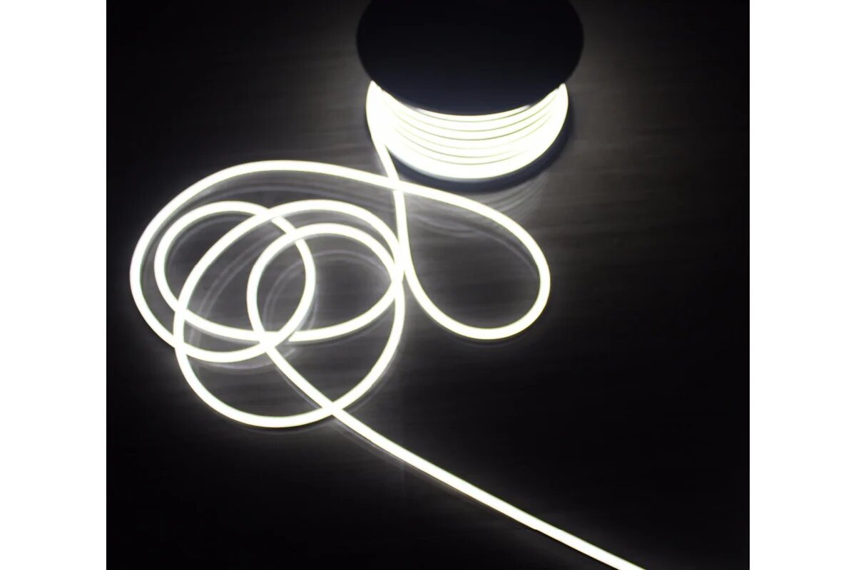 General Lighting Systems Лента светодиодная гибкий неон 50 метров, 9,6Вт/м, 220В, 8мм, IP67, 6500К, холодный белый GLS-2835-120-9.6-220-NL-IP67-6 504113