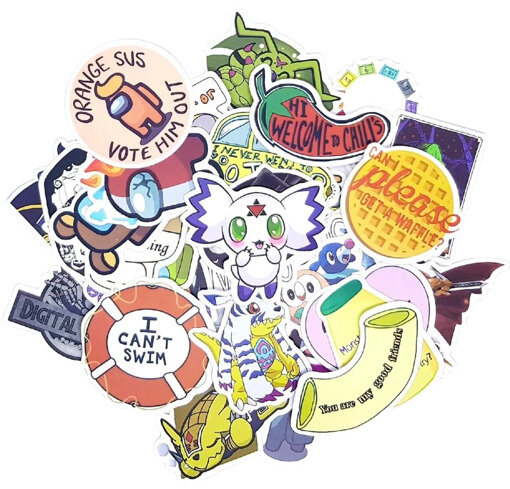 Наклейки "Мультяшки", 40 шт.