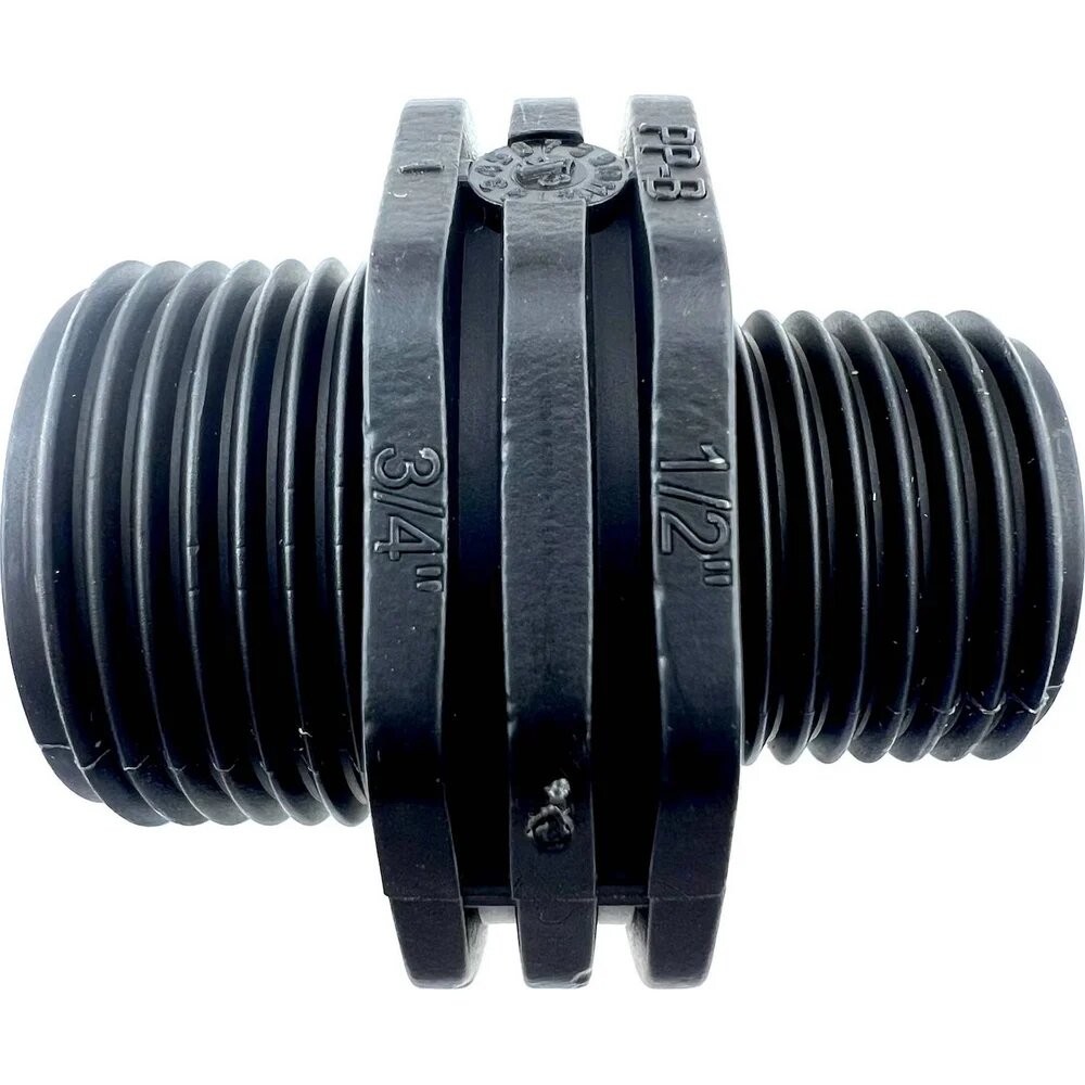 Ниппель переходной Профитт НР 1/2"х НР 3/4", полипропилен 1895335